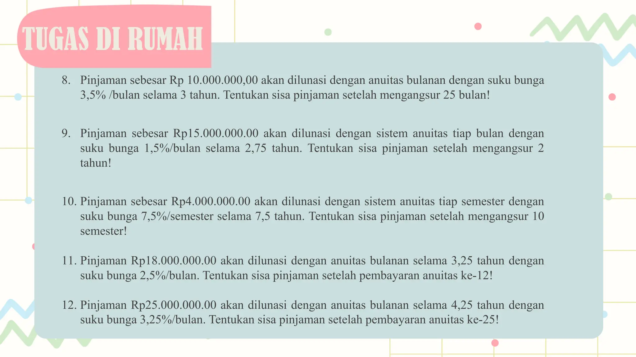 MATEMATIKA EKONOMI MATERI ANUITAS DAN NILAI ANUITAS | PPTX