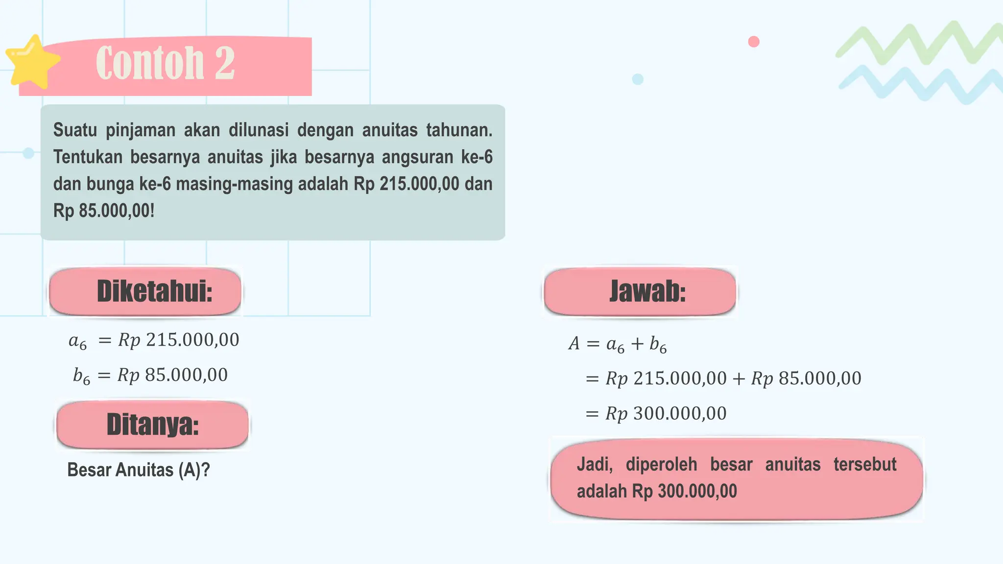 MATEMATIKA EKONOMI MATERI ANUITAS DAN NILAI ANUITAS | PPTX