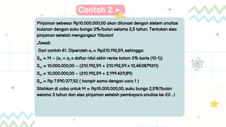 MATEMATIKA EKONOMI MATERI ANUITAS DAN NILAI ANUITAS | PPTX