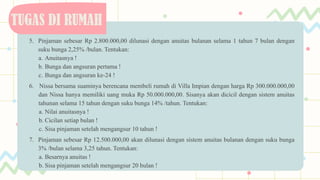 MATEMATIKA EKONOMI MATERI ANUITAS DAN NILAI ANUITAS | PPTX