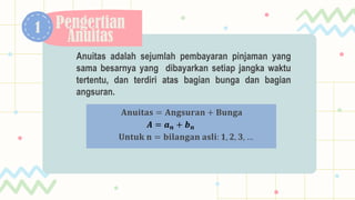 MATEMATIKA EKONOMI MATERI ANUITAS DAN NILAI ANUITAS | PPTX