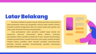 Permasalahan pada Penelitian Kualitatif_ | PDF