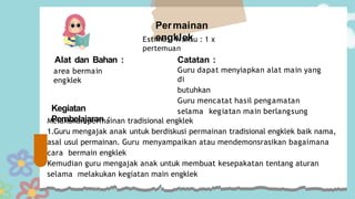 mengenal permainan tradisional engklek di Indonesia | PPTX