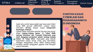 ETIKA & CYBERLAW Universitas Sulawesi Barat | PPTX