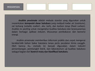 PPT KELOMPOK 4 KELAS A ANALISIS PROXIMATE BATU BARA.pptx