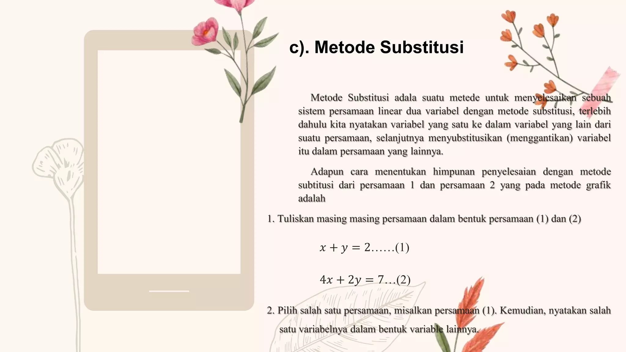PPT SISTEM PERSAMAAN LINEAR DAN PROGRAM LINEAR.pptx
