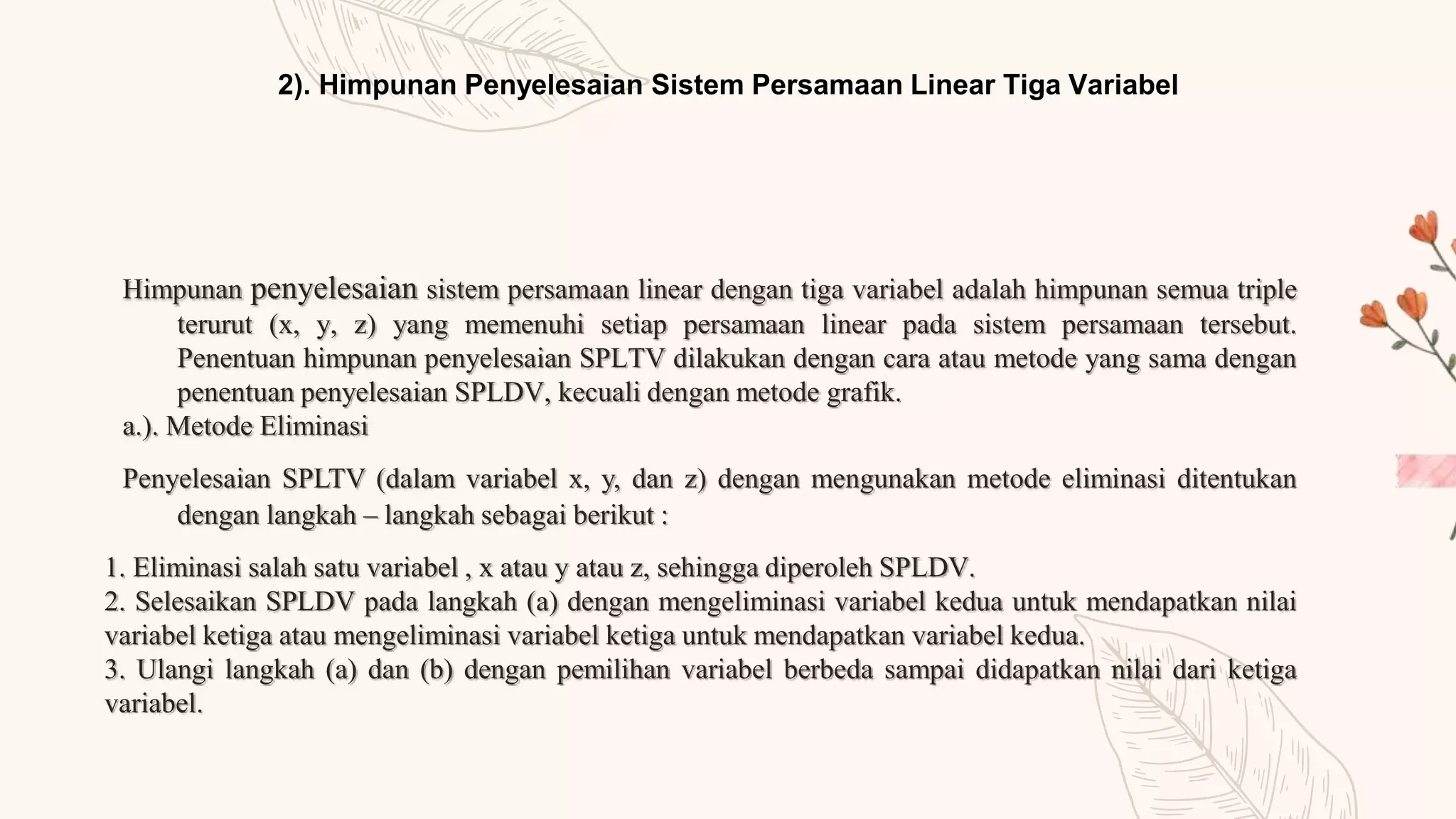 PPT SISTEM PERSAMAAN LINEAR DAN PROGRAM LINEAR.pptx