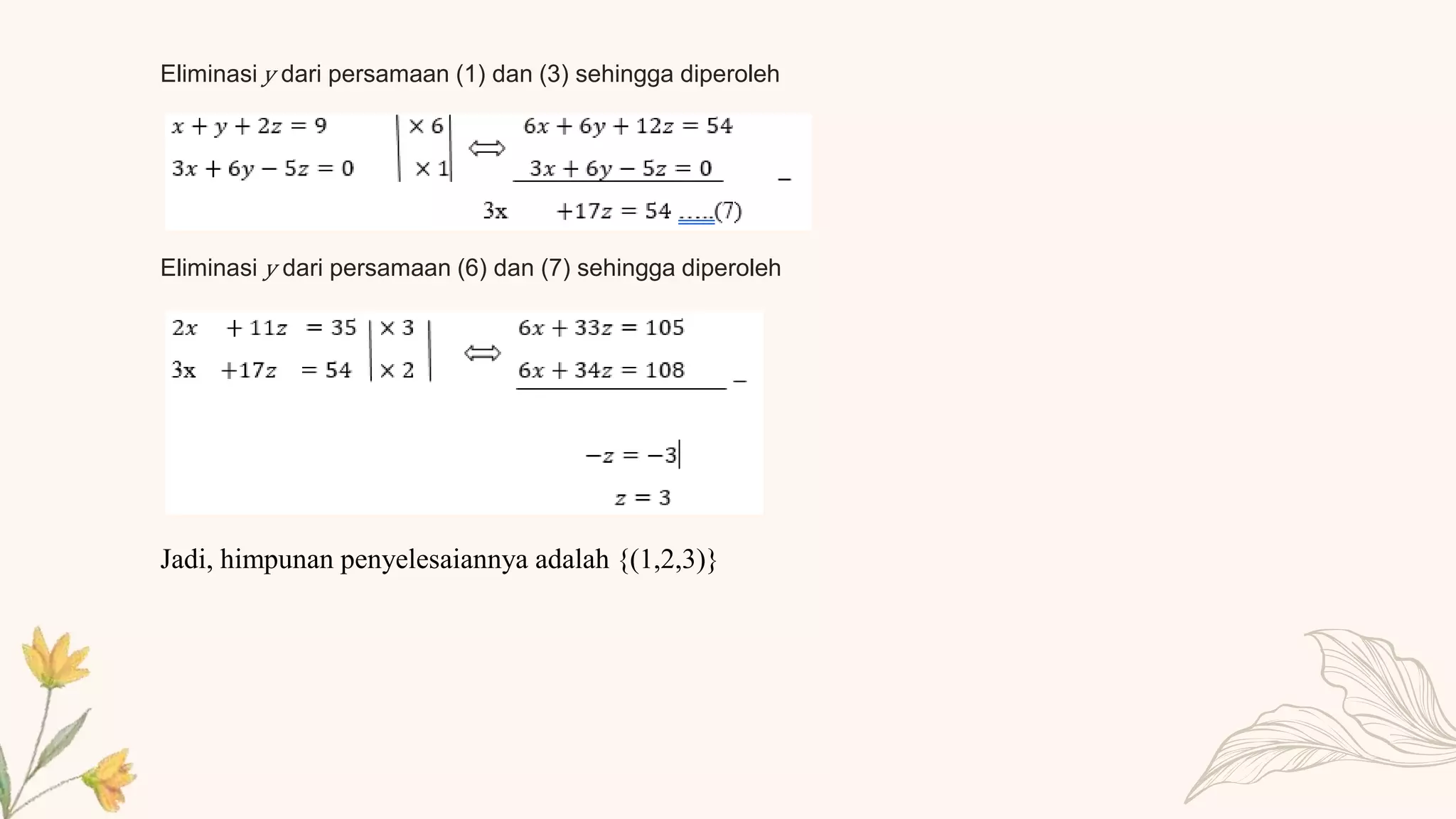 PPT SISTEM PERSAMAAN LINEAR DAN PROGRAM LINEAR.pptx