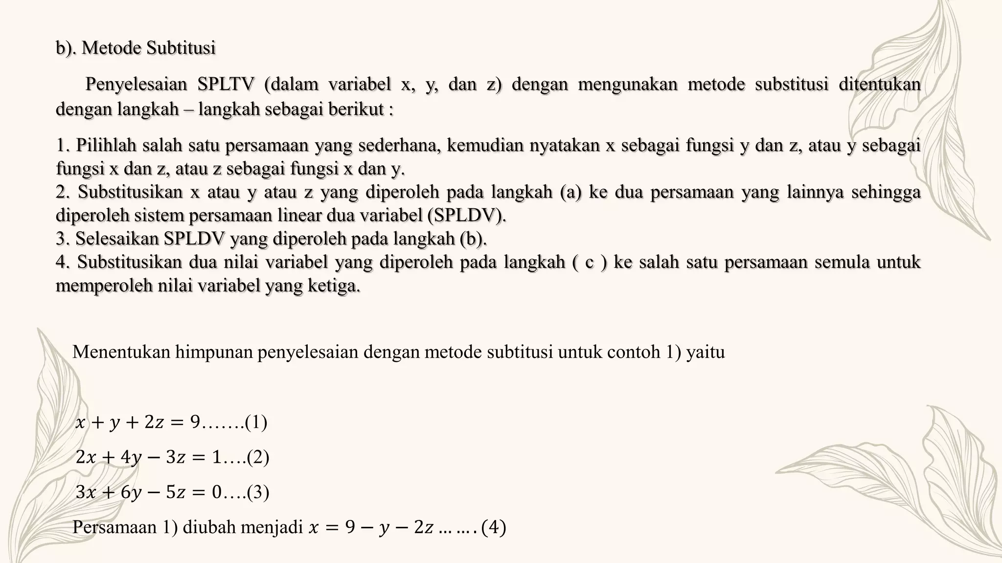 PPT SISTEM PERSAMAAN LINEAR DAN PROGRAM LINEAR.pptx