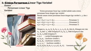 PPT SISTEM PERSAMAAN LINEAR DAN PROGRAM LINEAR.pptx