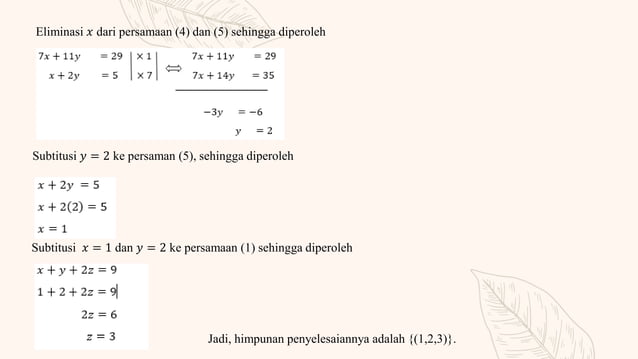 PPT SISTEM PERSAMAAN LINEAR DAN PROGRAM LINEAR.pptx