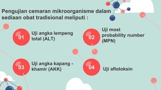PPT KELOMPOK farmasi sediaan obat tradisional dan fitofarmaka | PPT