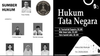 Sumber Hukum Materil dan Sumber Hukum Formil Tata Negara | PPTX