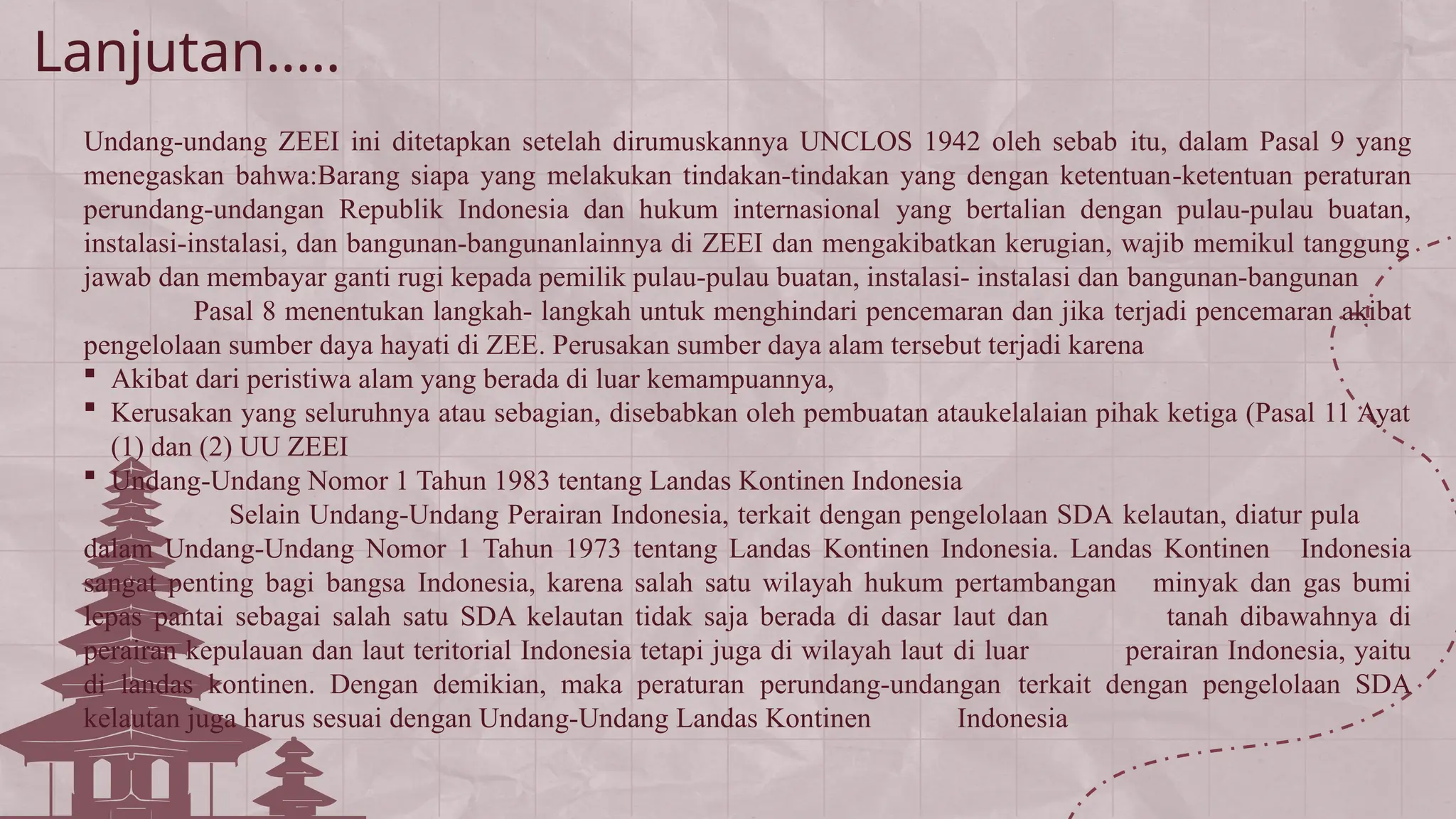 Pengaturan sumber daya kelautan dalam peraturan perundang undangan | PPTX