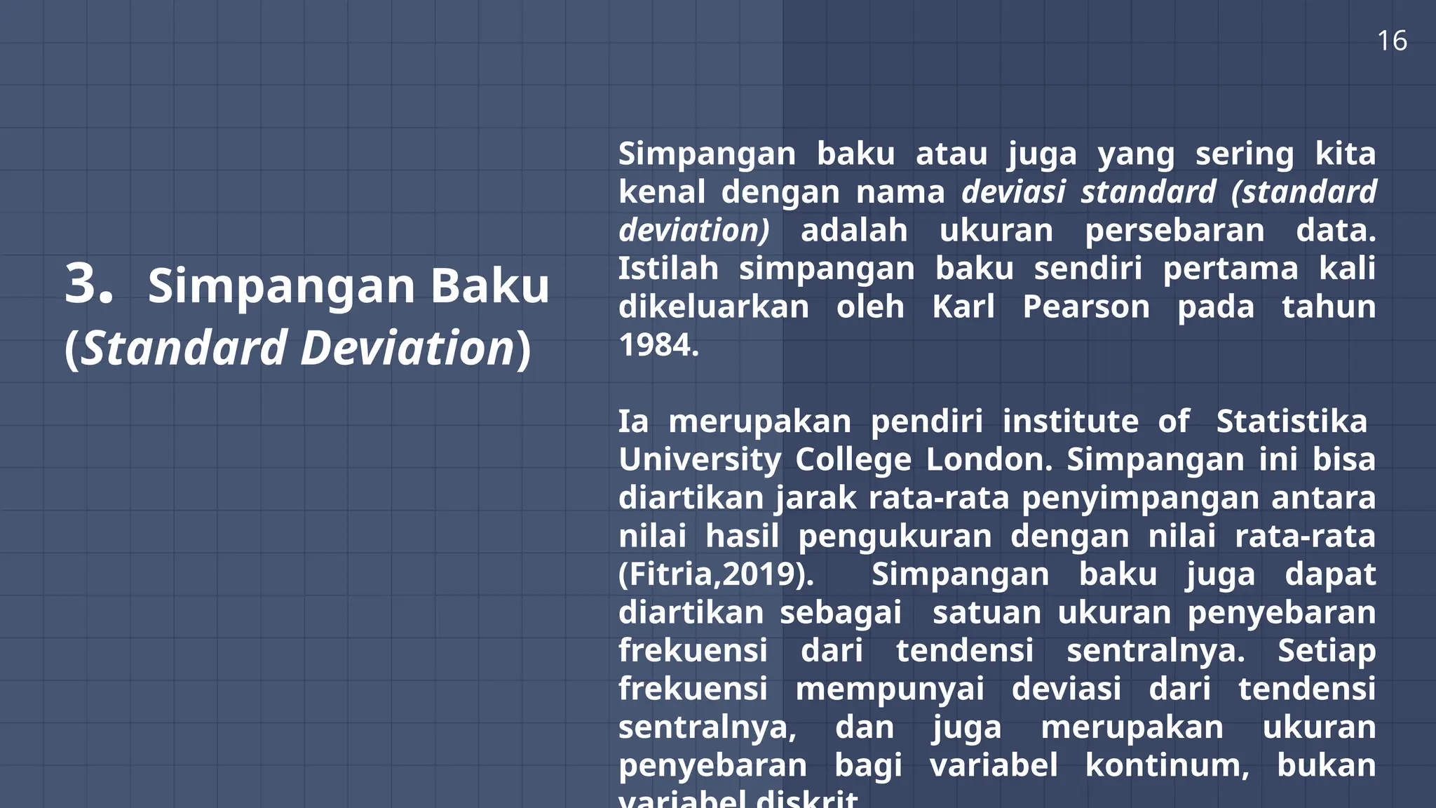 ( JANGKAUAN, SIMPANGAN RATA – RATA, SIMPANGAN BAKU ) | PPTX