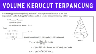 power pont tugas geometri volume bangun ruang kerucut terpancung ppt ...