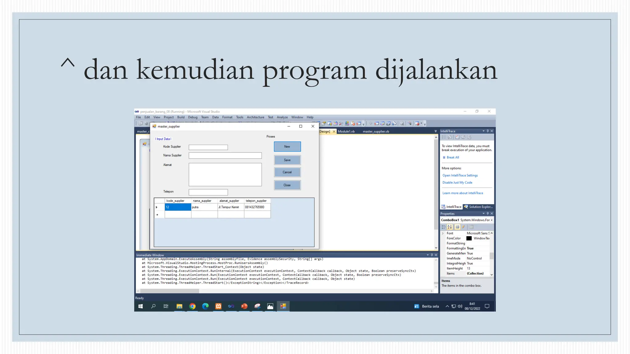 PPT KELOMPOK 8 - Koneksi database MySQL dengan VB Net.pptx