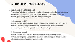 PPT kelompok 8 - Teori Belajar dan Pembelajaran Behavioristik.pptx