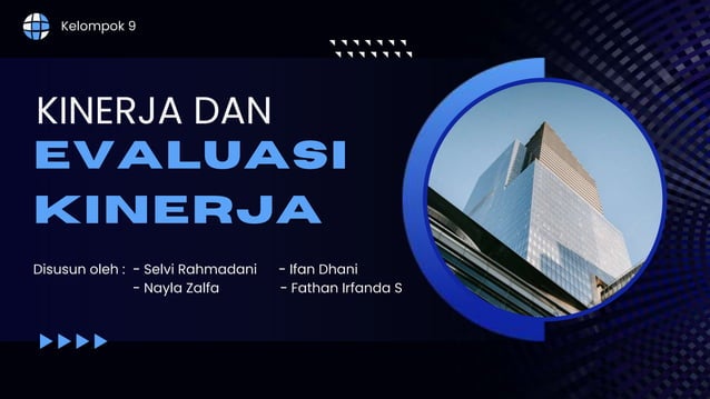 ppt kelompok 9.pptx kinerja dan evaluasi kinerja | PPT