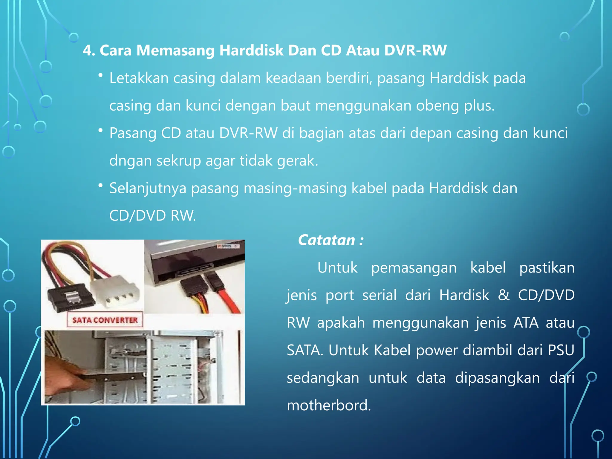 PPT PERAKITAN KOMPUTER LENGKAP DENGAN CARA CARANYA | PPTX