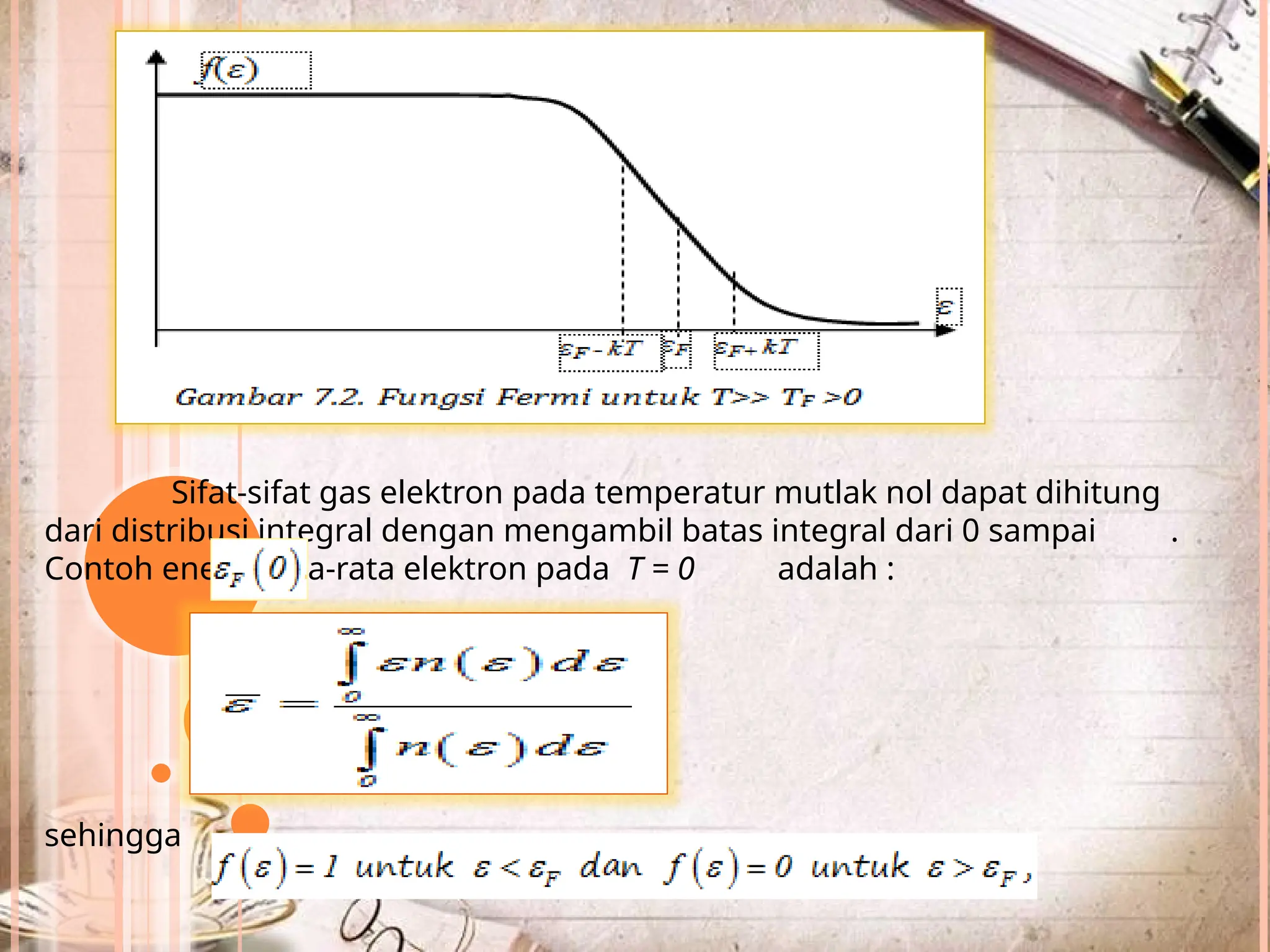 --Aplikasi statistik fermi dirac fisika- | PPTX