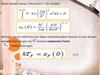 --Aplikasi statistik fermi dirac fisika- | PPTX