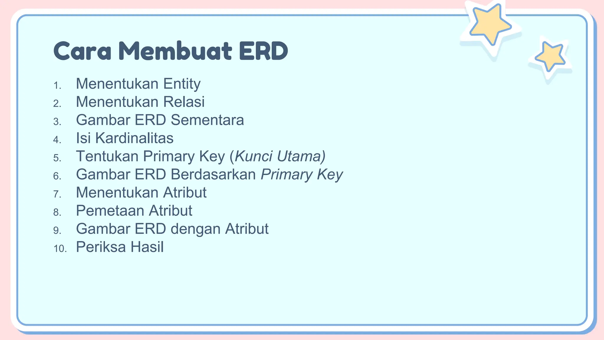 Database Entity Relationship Diagram (ERD) | PPTX Database Entity Relationship Diagram (ERD) | PPTX