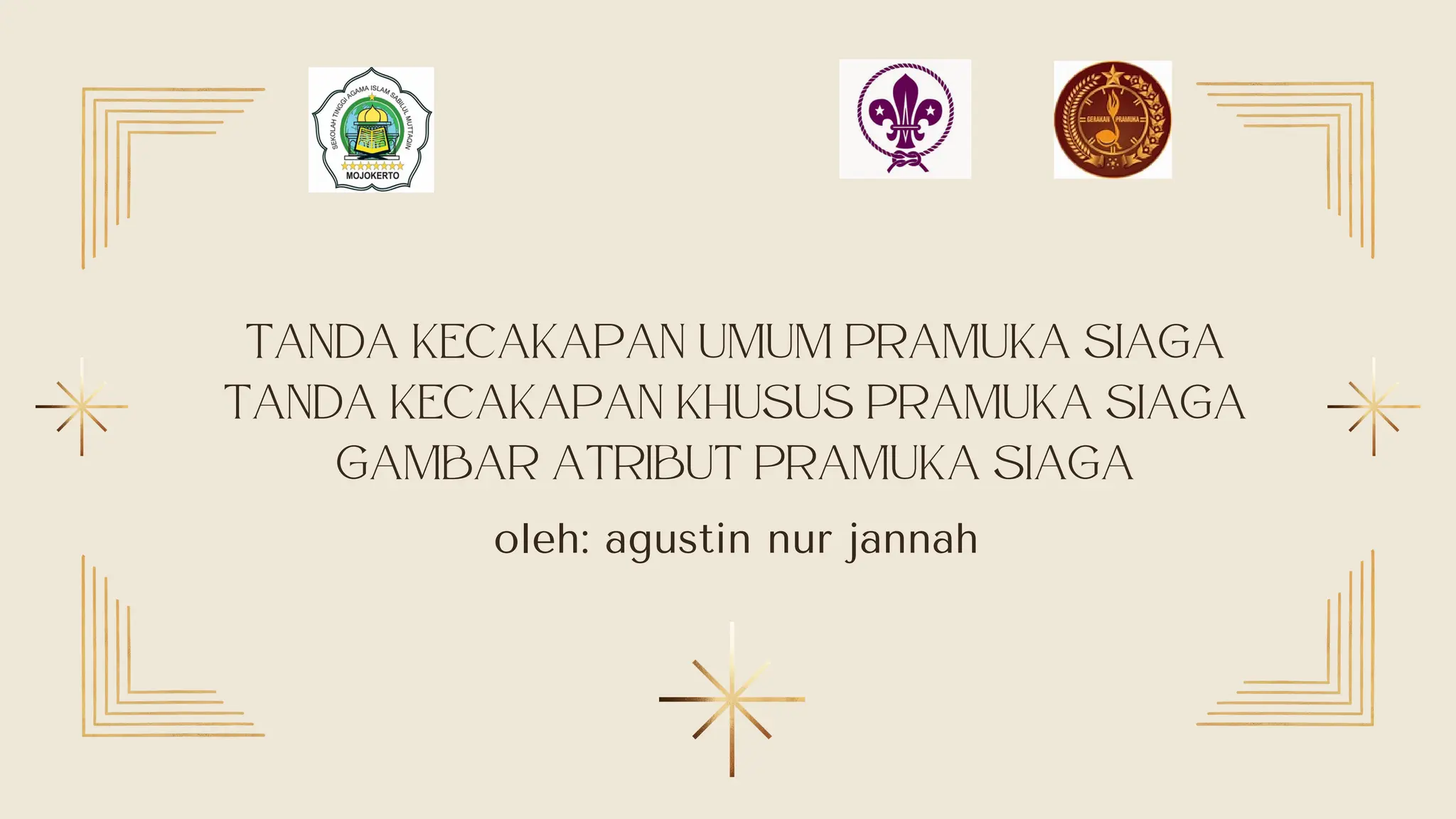 TANDA KECAKAPAN UMUM PRAMUKA SIAGA TANDA KECAKAPAN KHUSUS PRAMUKA SIAGA ...