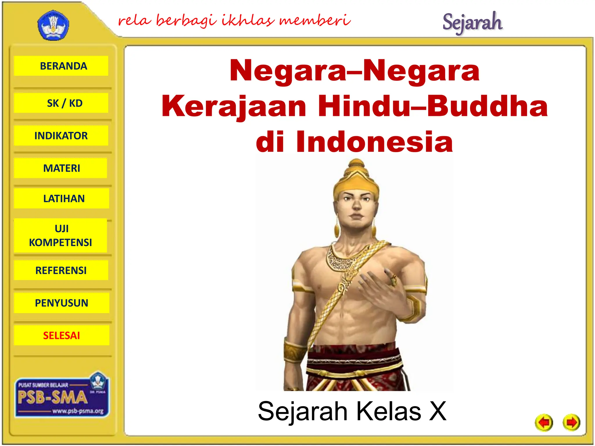 PowerPoint Kerajaan hindu Budha Kelas X Fase E | PPT