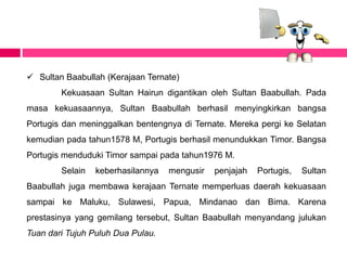 PPT Kerajaan Islam di Maluku, Papua, dan Nusa Tenggara | PPTX