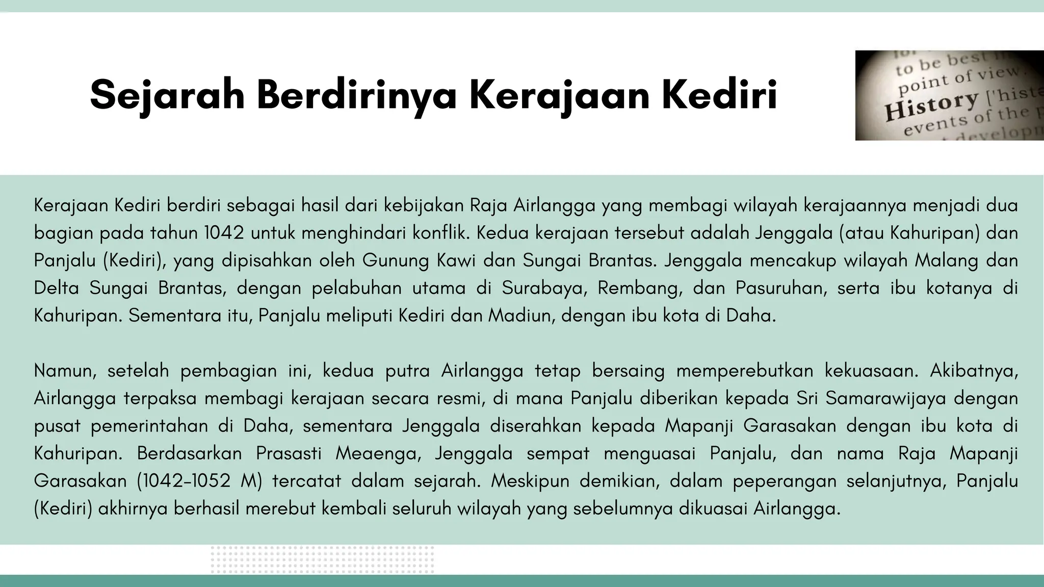 Sejarah kerajaan Kediri dan kondisi kerajaan tersebut | PDF