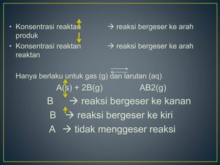 Kesetimbangan Kimia Kelas 11 SMA | PPTX