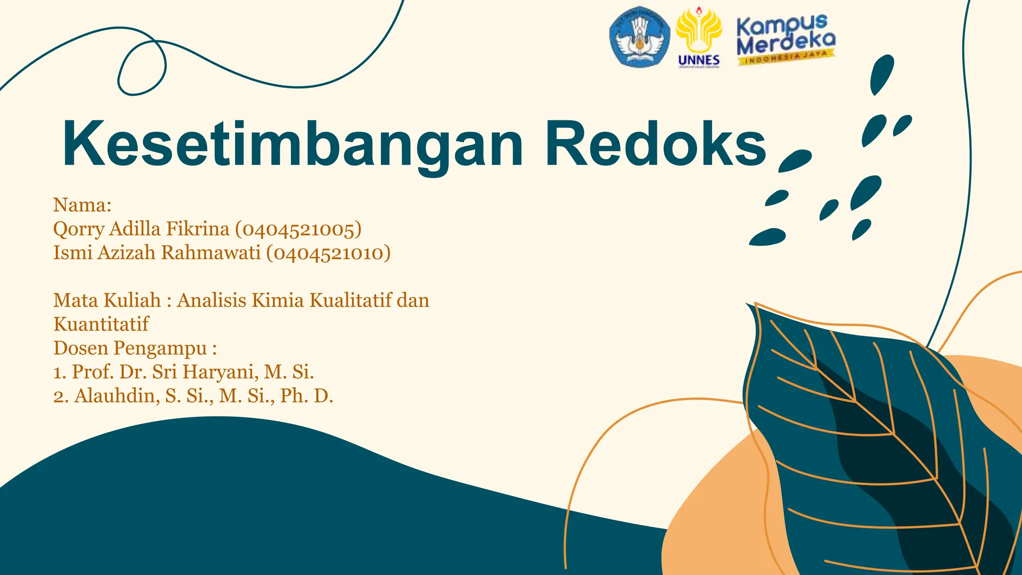 PPT Kesetimbangan Redoks PASCASARJANA .pptx