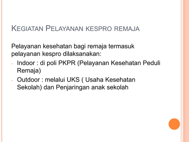 materi penyuluhan kesehatan reproduksi remaja | PPT