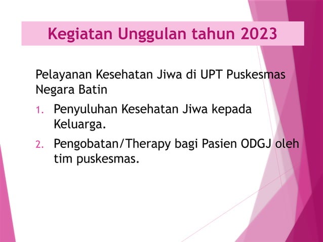 PPT KESEHATAN JIWA UPTD PUSKESMAS NEGARA BATIN | PPT