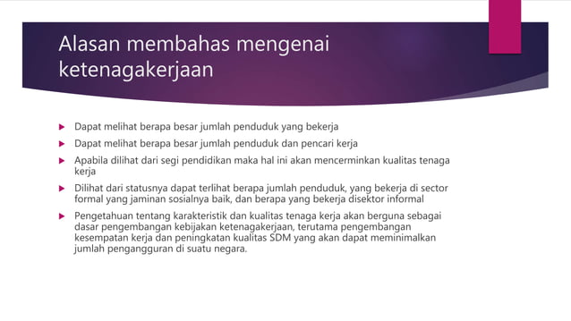Ppt ketenagakerjaan | PPTX