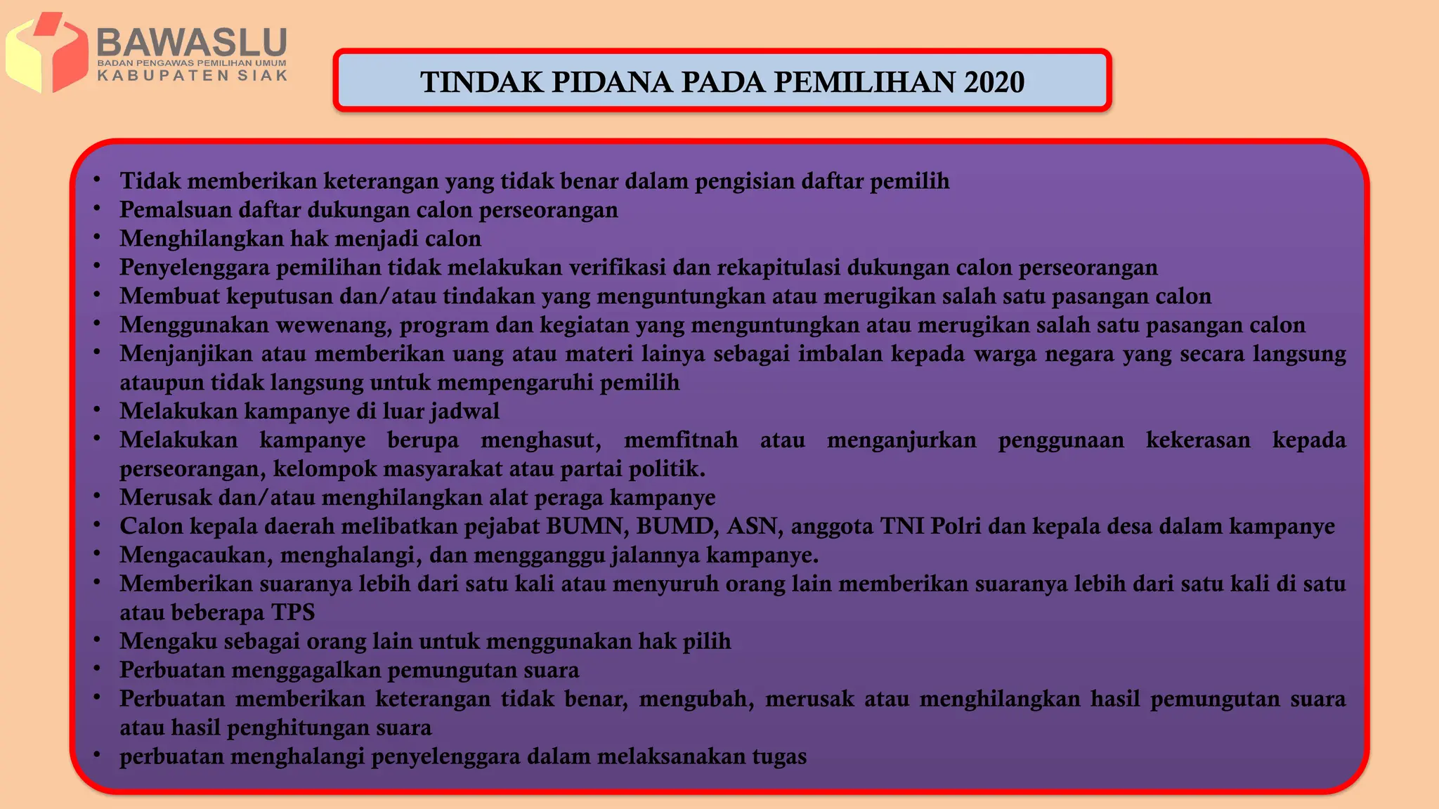 PPT Bawaslu dan Penegakan Hukum Pilkada 2024 | PPTX