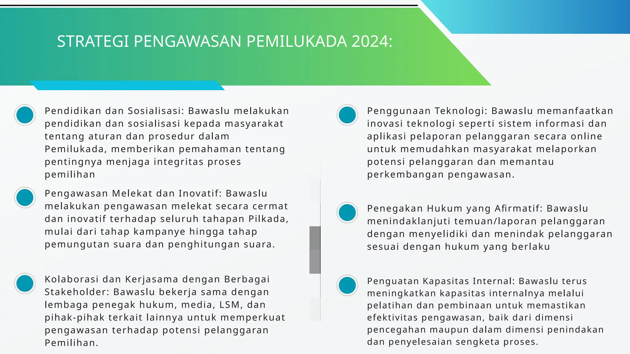 PPT Bawaslu dan Penegakan Hukum Pilkada 2024 | PPTX
