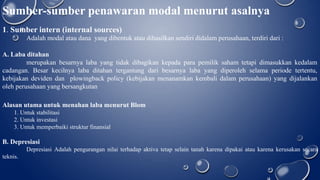 Kelompok 1 _ Sumber-Sumber Penawaran Modal | PPT