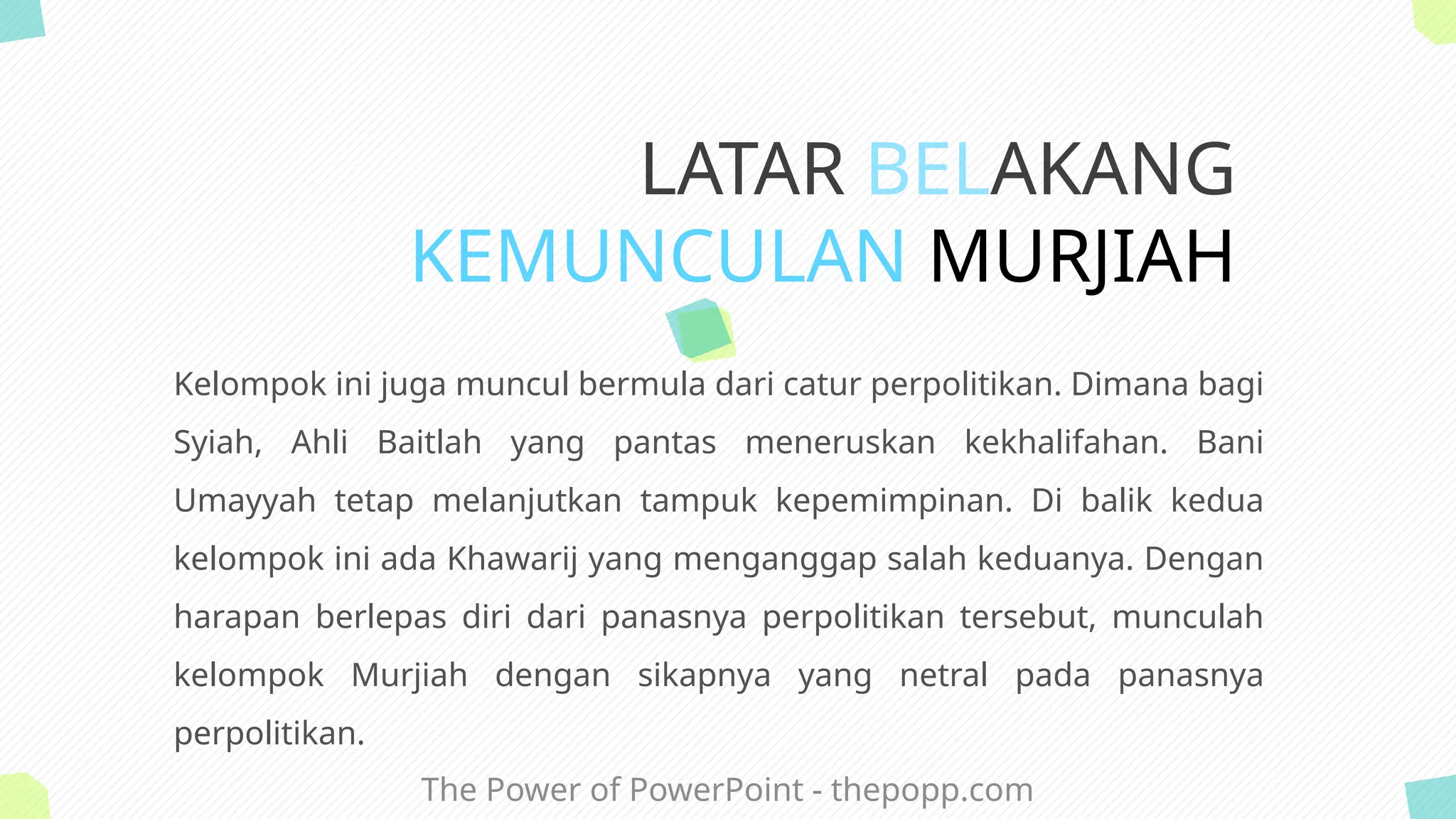 PPT khawarij-murjiah.pptx makalah ilmu kalam | PPTX