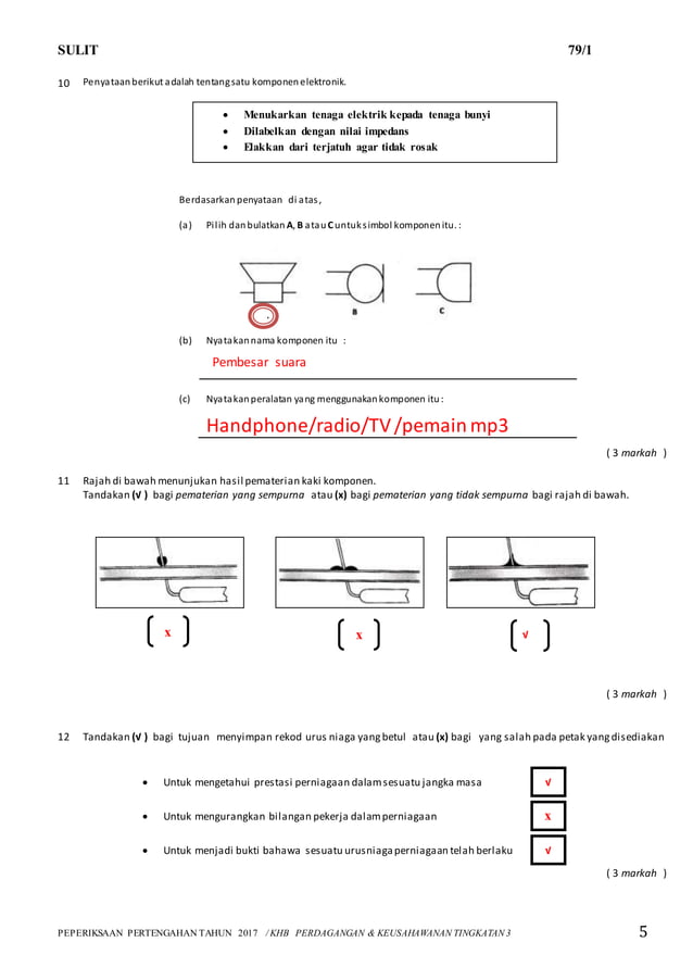 Ppt khb ting 3 2017 perdagangan jawapan (repaired) | PDF