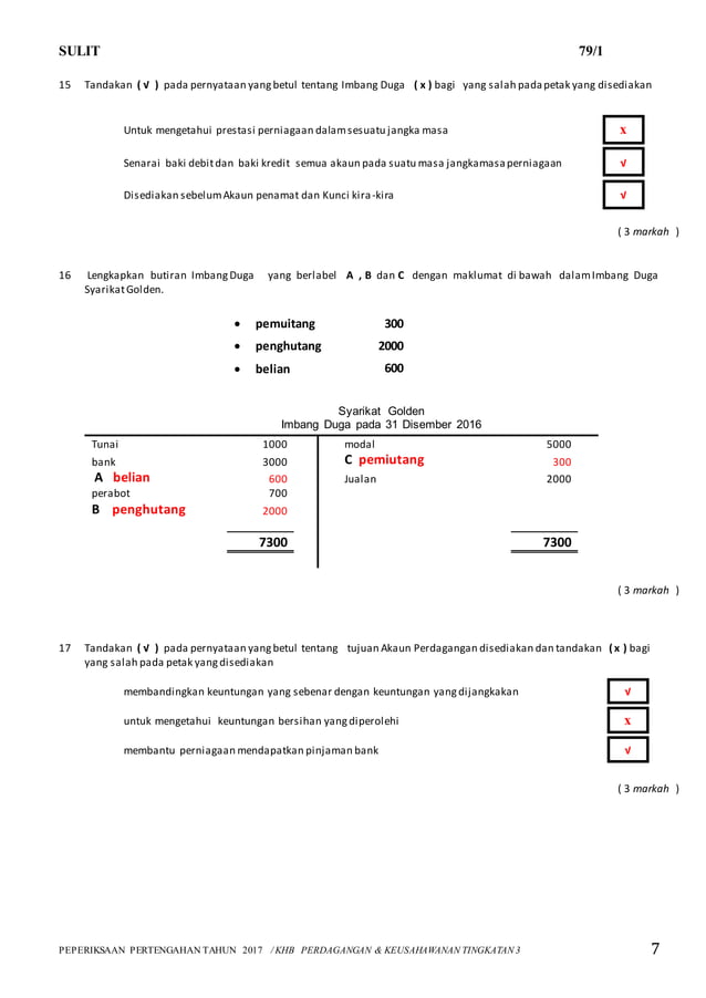 Ppt khb ting 3 2017 perdagangan jawapan (repaired) | PDF
