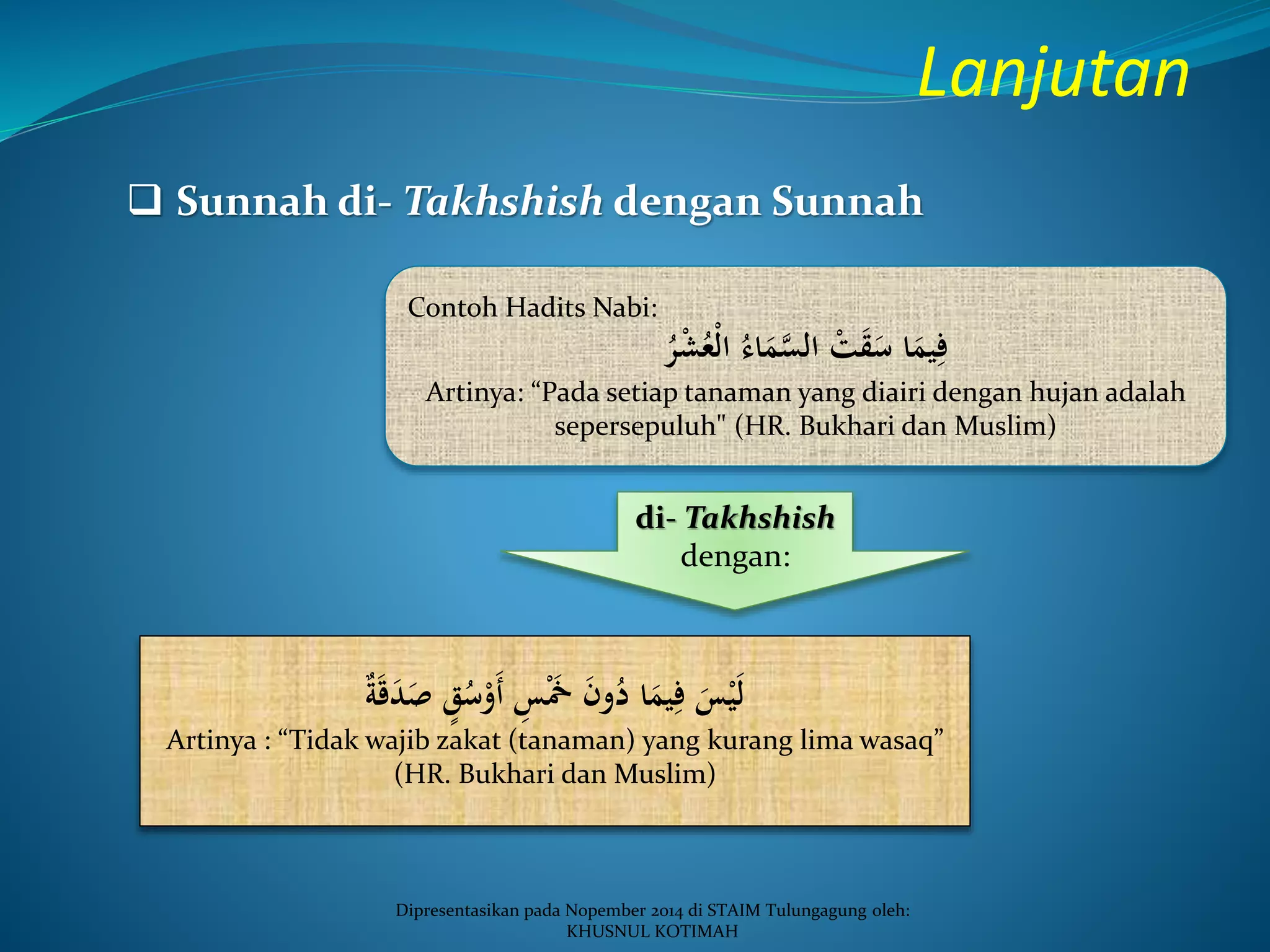 PPT 'AM dan KHASH (Ulumul Qur'an 2) | PPTX