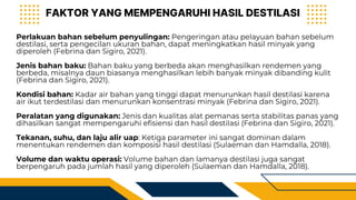 Prosedur dan Faktor yang Mempengaruhi dari Proses dan Hasil Destilasi | PDF
