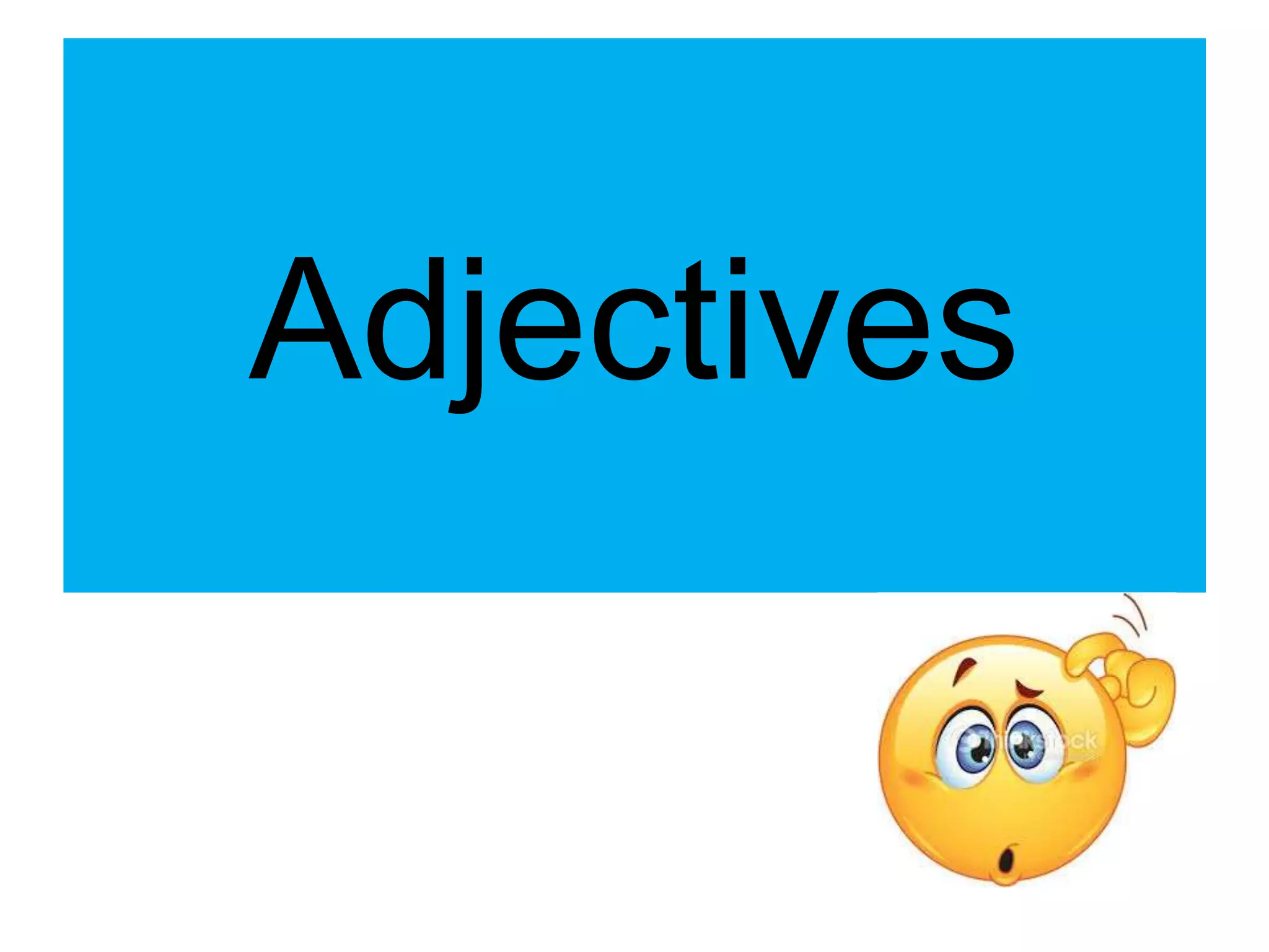 Kinds of adjectives | PPTX