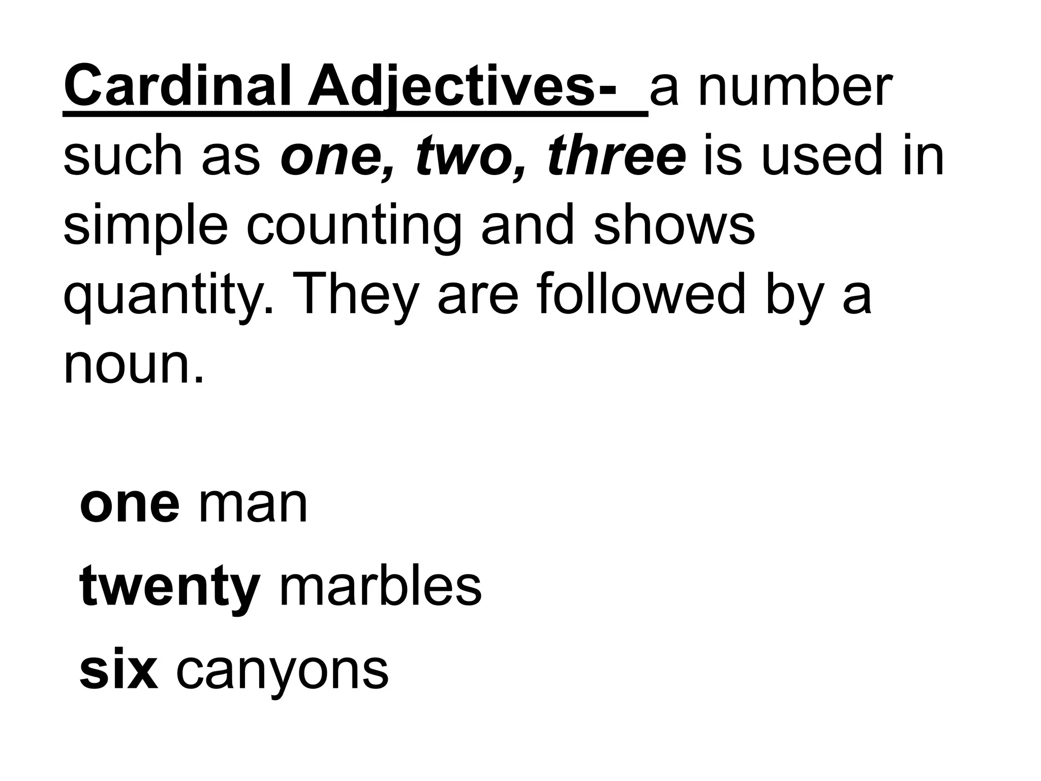 Kinds of adjectives | PPTX