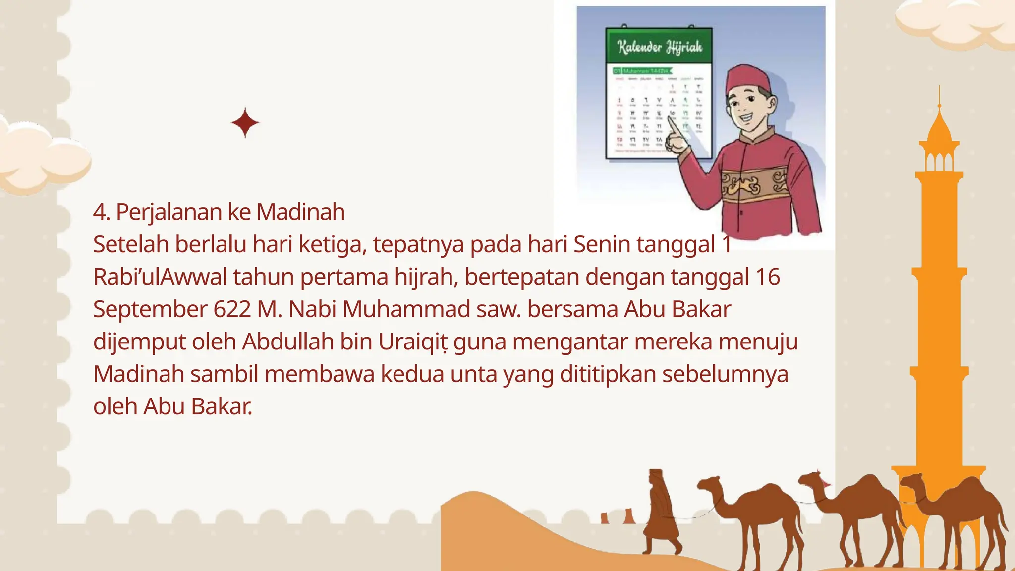 PPT Kisah Hijrah Nabi Muhammad SAW, Ke madinah (1).pptx