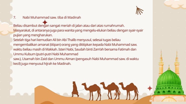 PPT Kisah Hijrah Nabi Muhammad SAW, Ke madinah (1).pptx