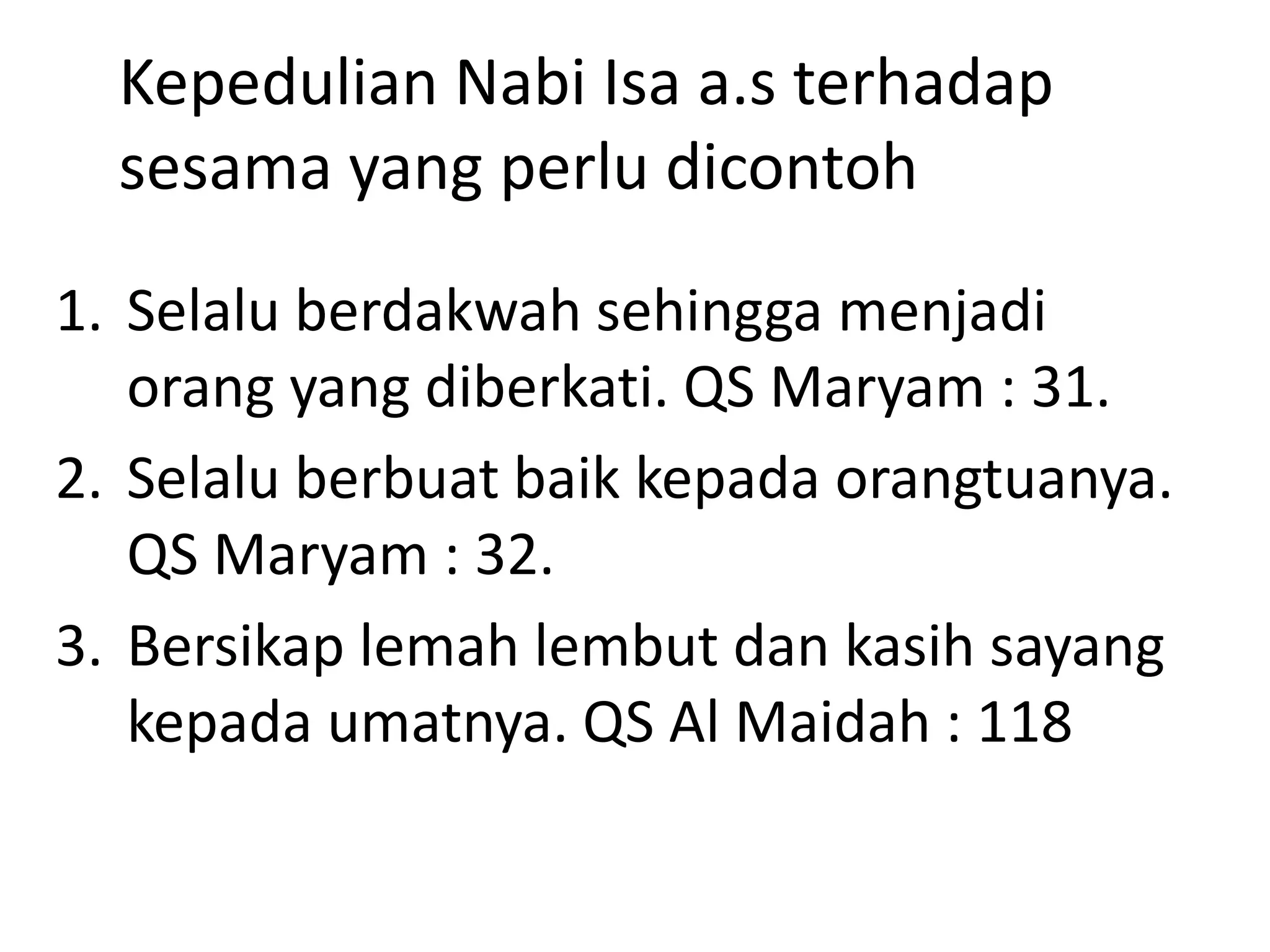 kisah nabi isa a.s dan nabi muhammad saw | PPTX