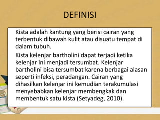 Kista Bartholini | PPTX